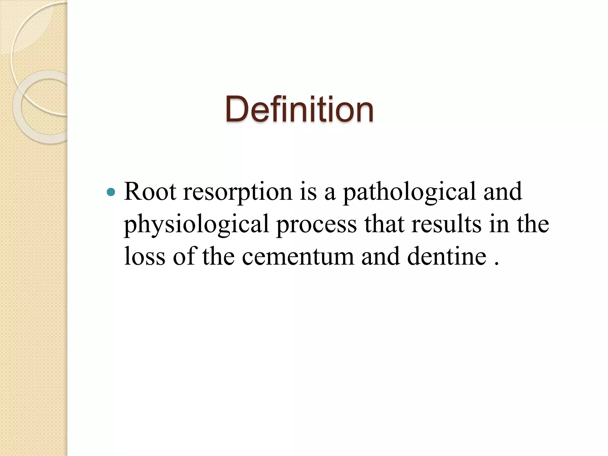 Root resorption and orthodontic treatment | PPTX