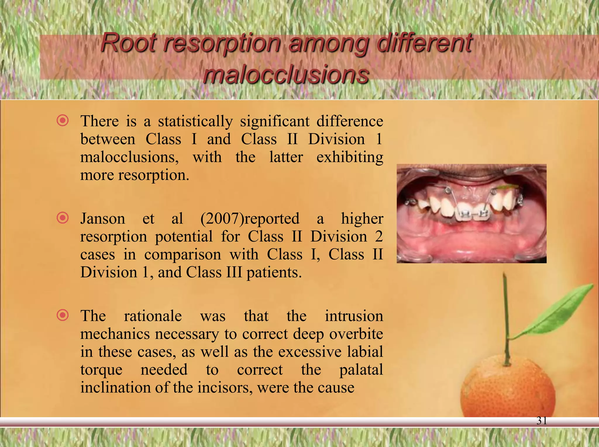 ROOT RESORPTION IN ORTHODONTICS | PPT
