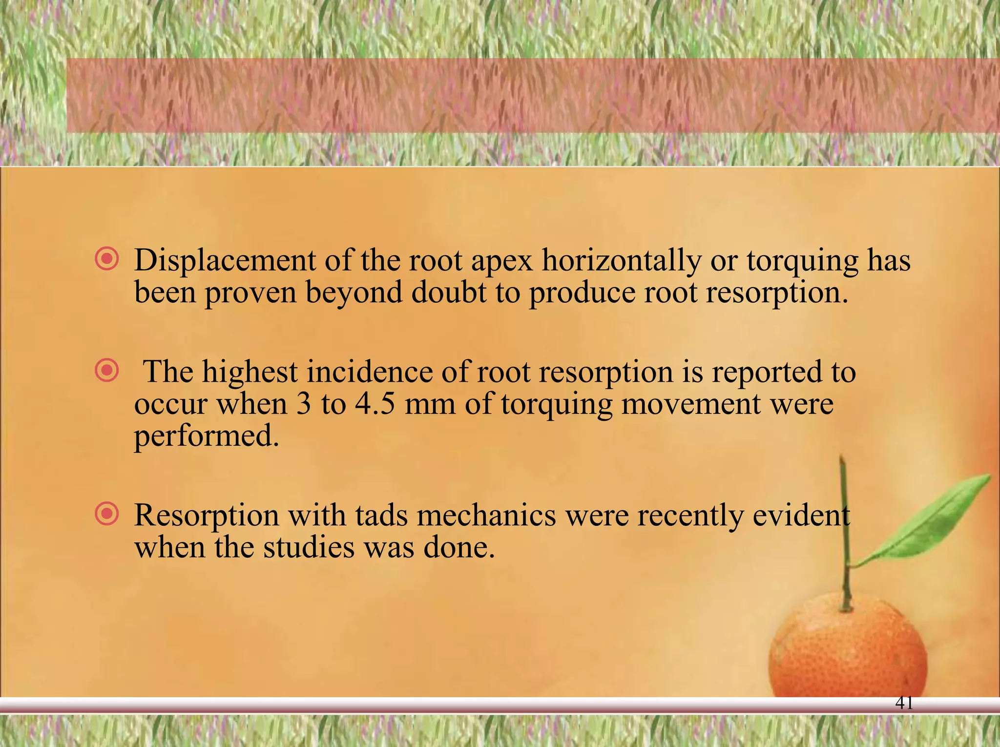 ROOT RESORPTION IN ORTHODONTICS | PPT