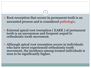 ROOT RESORPTION SEMINAR Root resorption is a pathological and ...