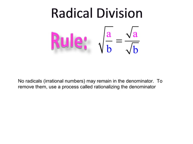 Roots and radical expressions | PPT