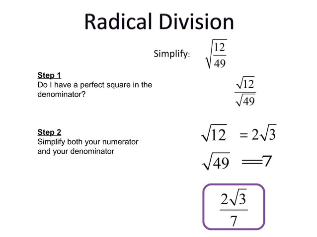 Roots and radical expressions | PPT