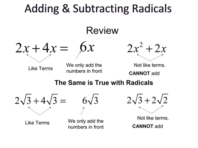 Roots and radical expressions | PPT