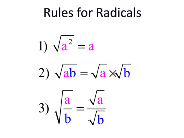 Roots and radical expressions | PPT