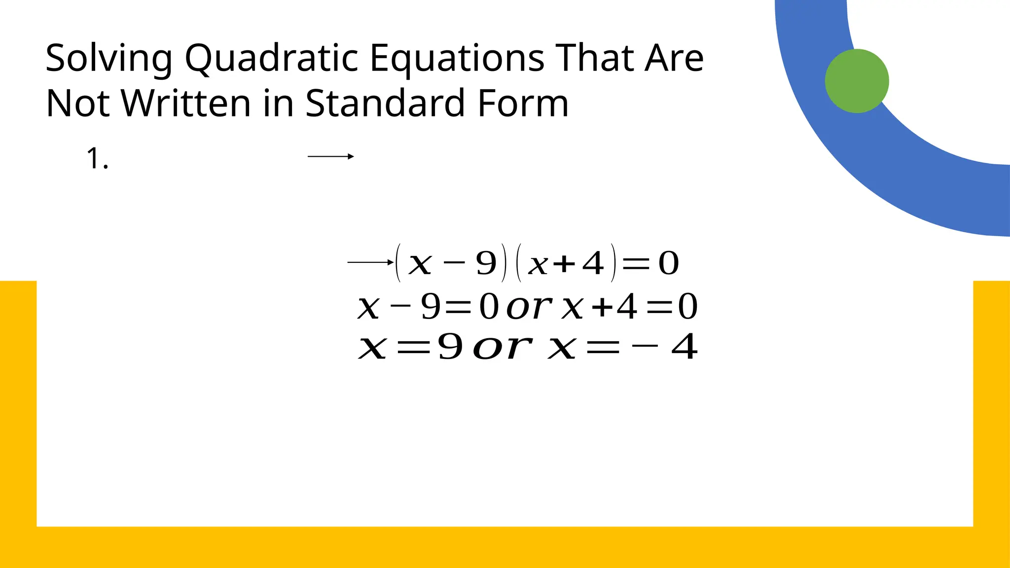 Solving the roots of Quadratic Equation.pptx