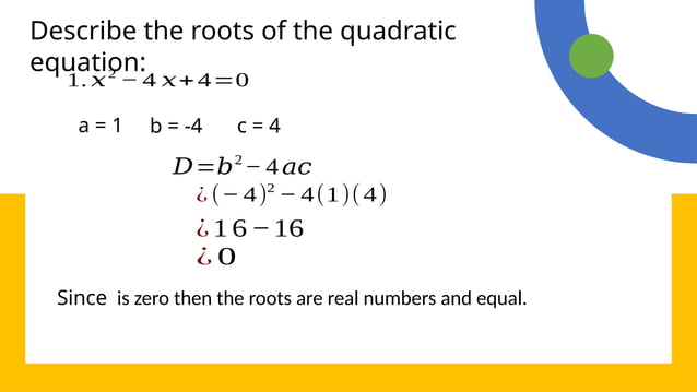 Solving the roots of Quadratic Equation.pptx