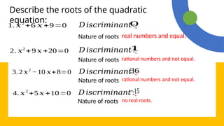 Solving the roots of Quadratic Equation.pptx