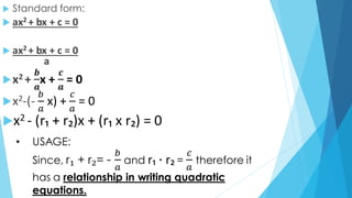 Roots and Coefficient of a Quadratic Equation.pdf