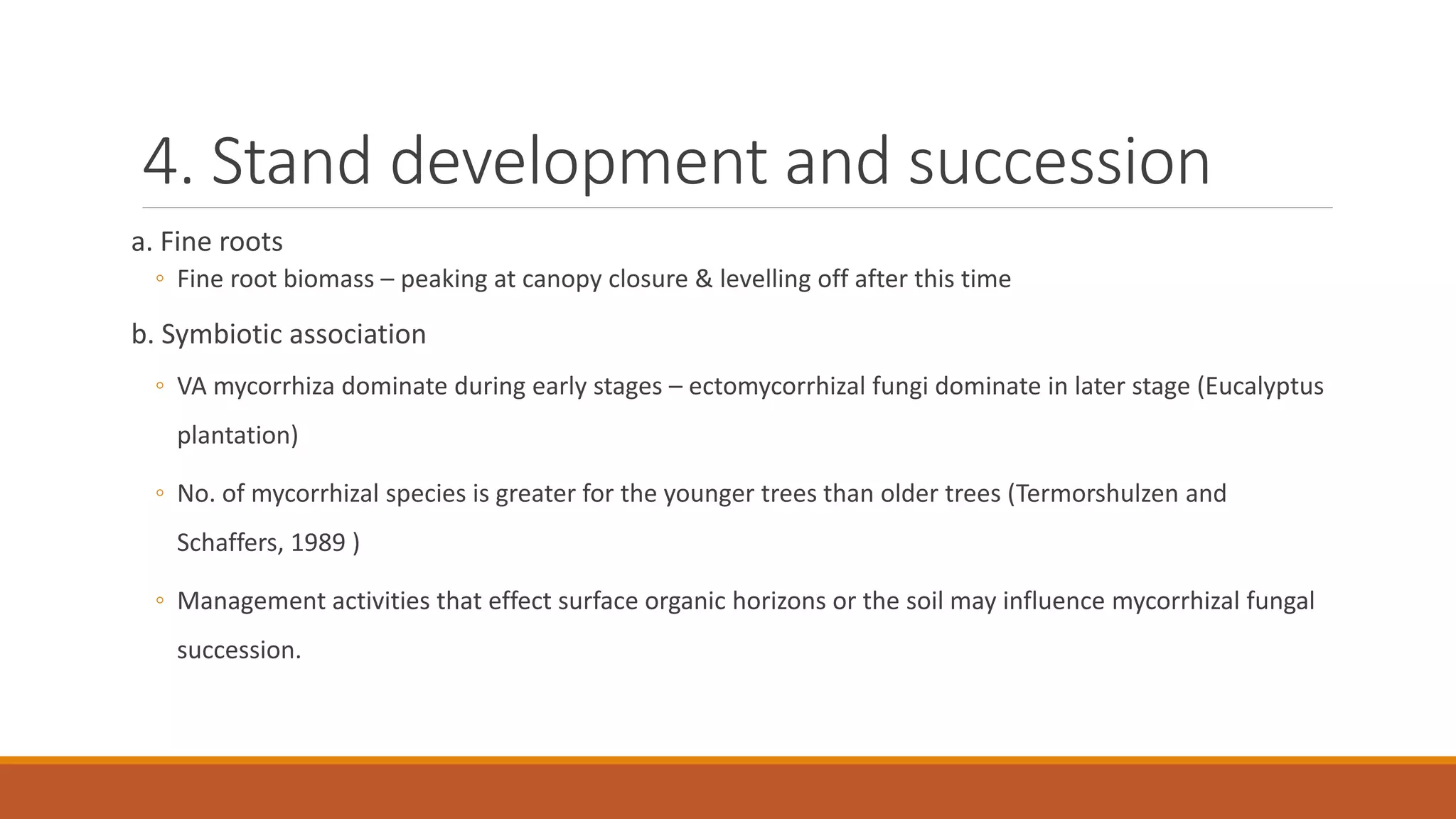 Roots and mycorrhiza in plantation ecosystem | PPTX