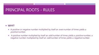 Roots and Radical Expressions Notes | PPTX | Physics | Science