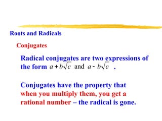 Roots and Radicals PowerPoint SAME INDICES | PPTX