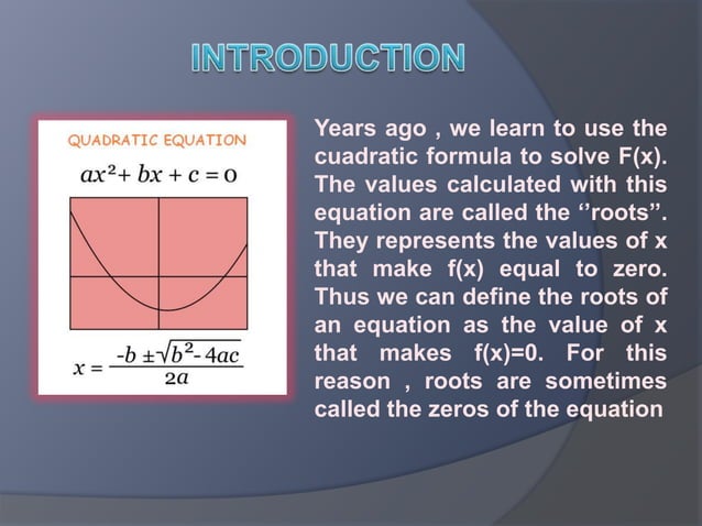 Roots equation | PPT