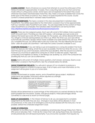 Roots fall syllabus | PDF