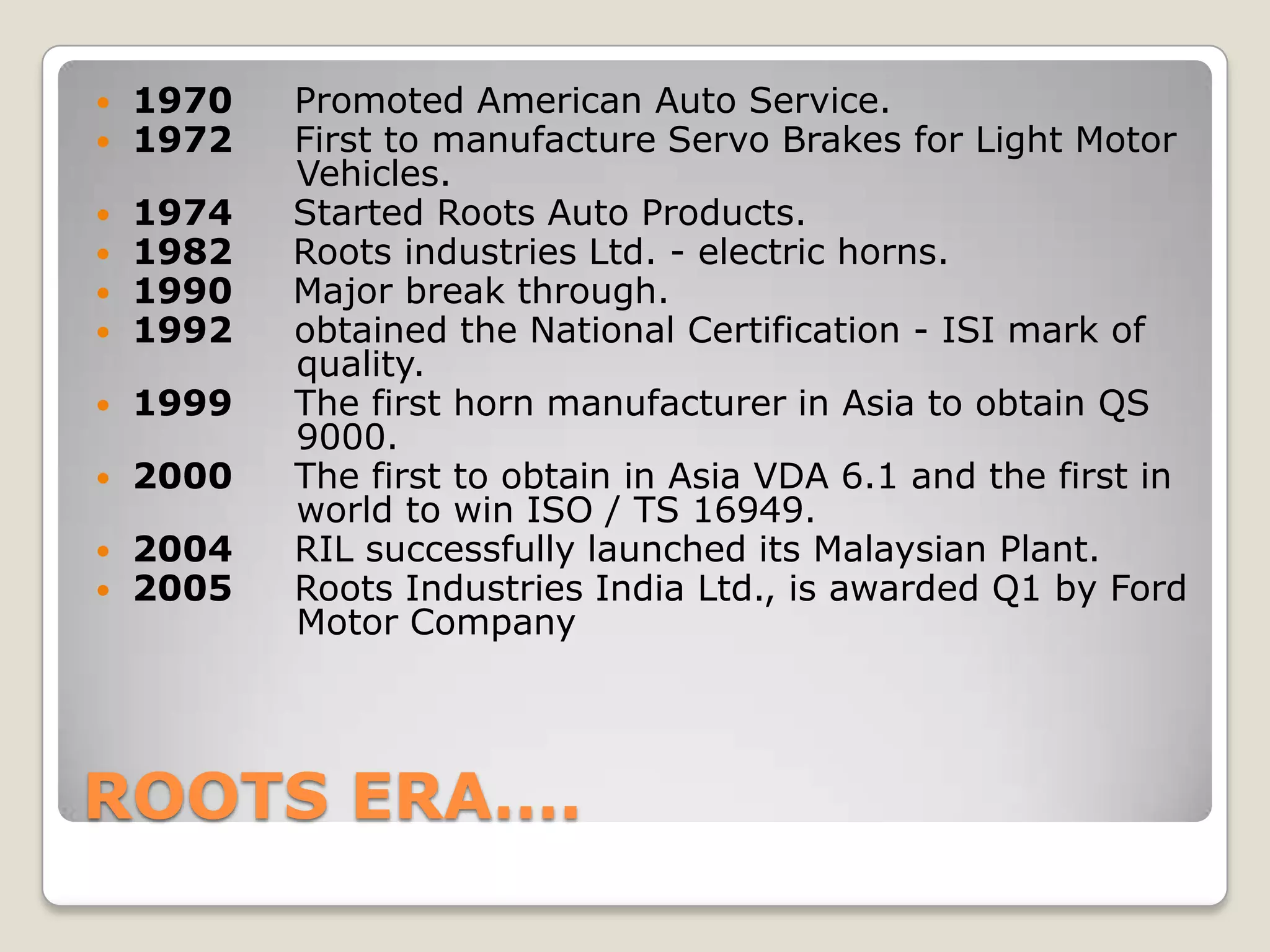 Roots group of_companies | PPTX