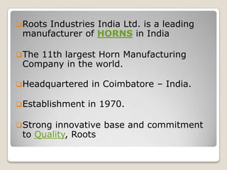 Roots group of_companies | PPTX