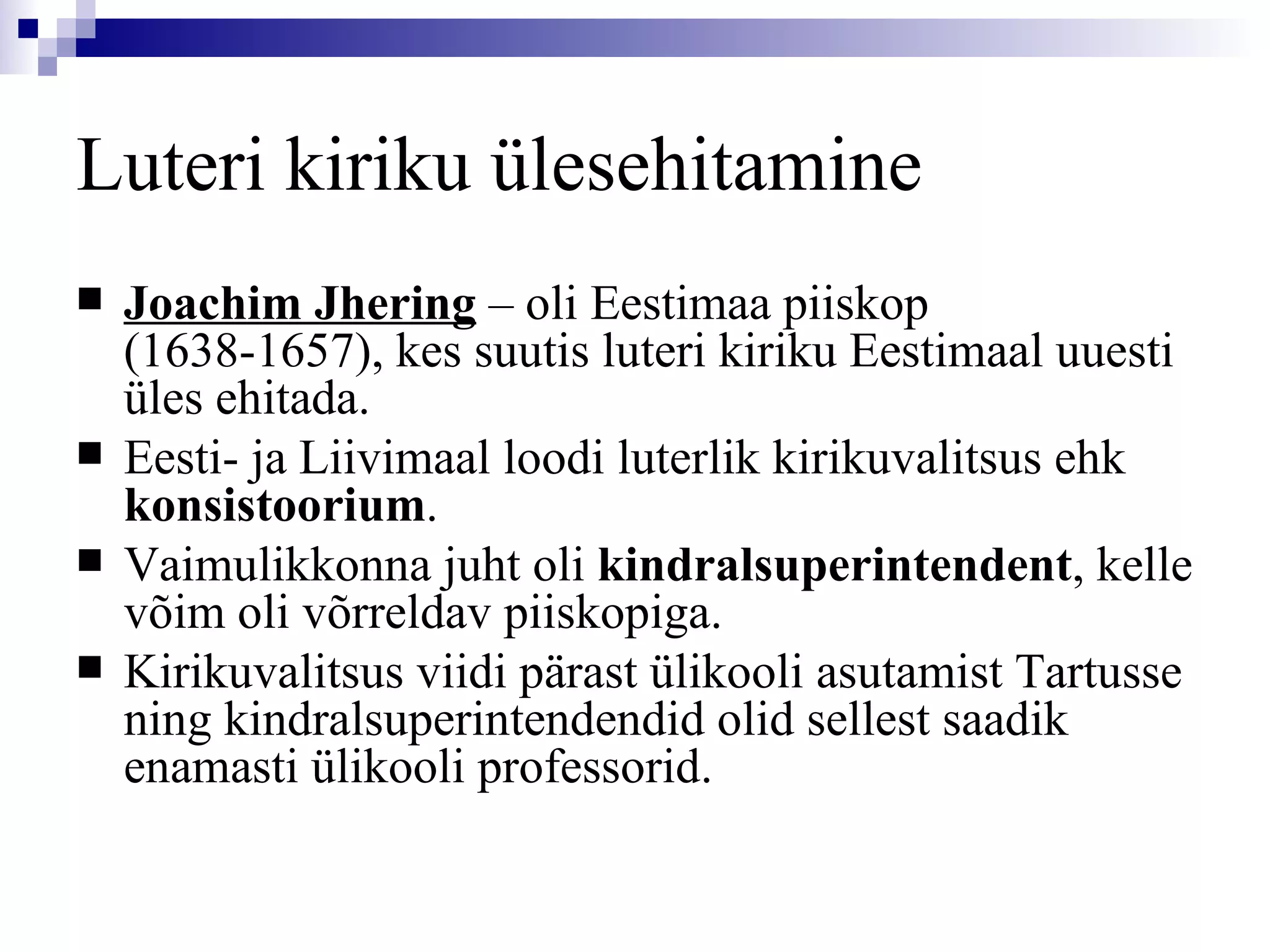 Rootsi aeg eestis | PPT