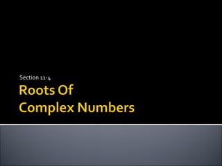 Roots Of Complex Numbers Rc | PPT | Physics | Science