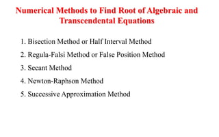 Roots of equation | PPT