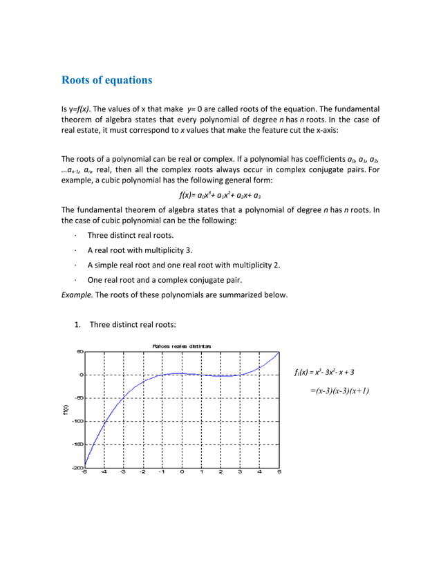 Roots of equations | PDF