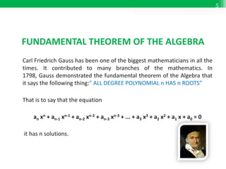 Roots of polynomials | PPTX