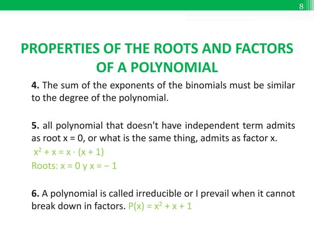 Roots of polynomials | PPTX