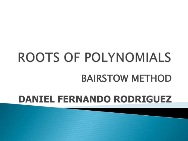 Roots of polynomials | PPTX | Physics | Science