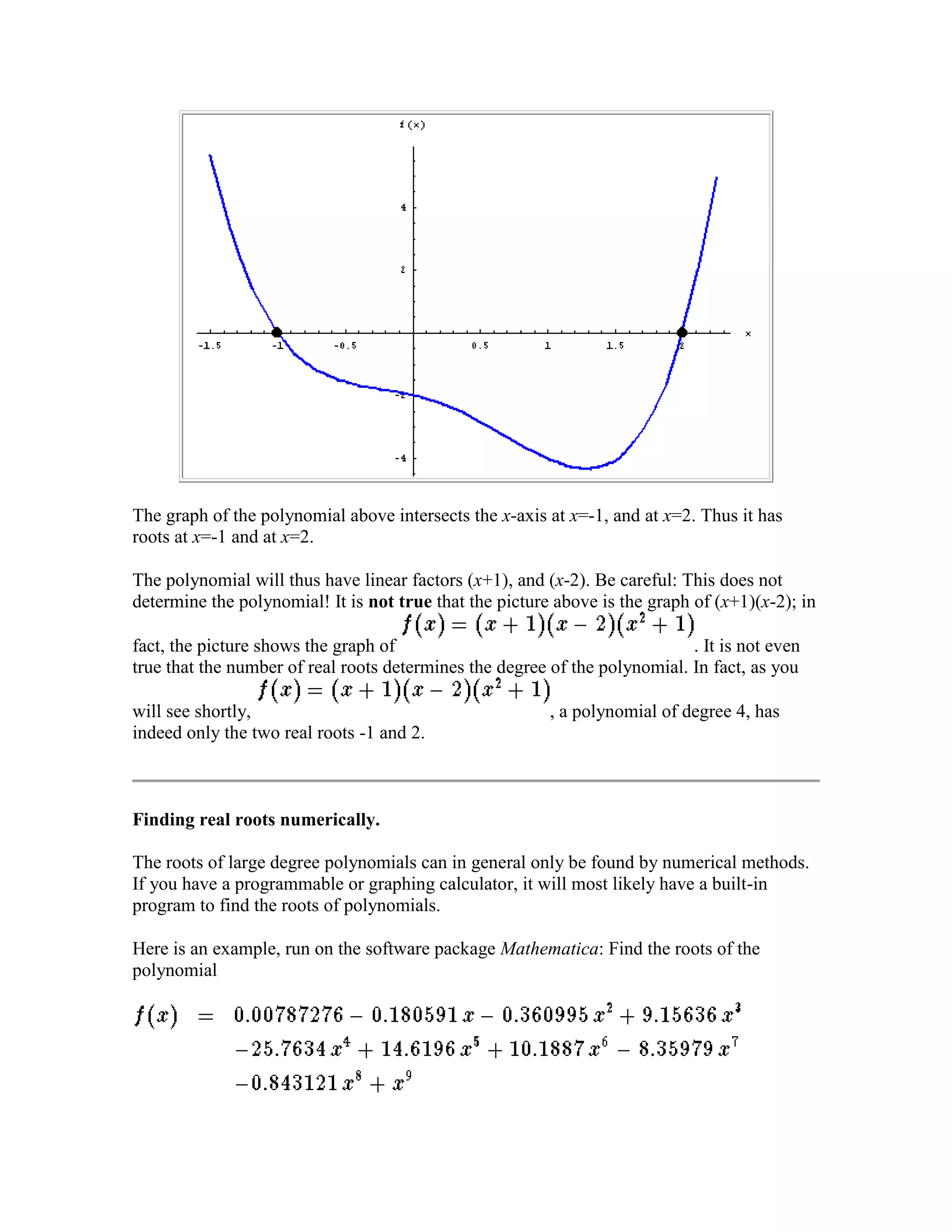 Roots of polynomials | DOCX
