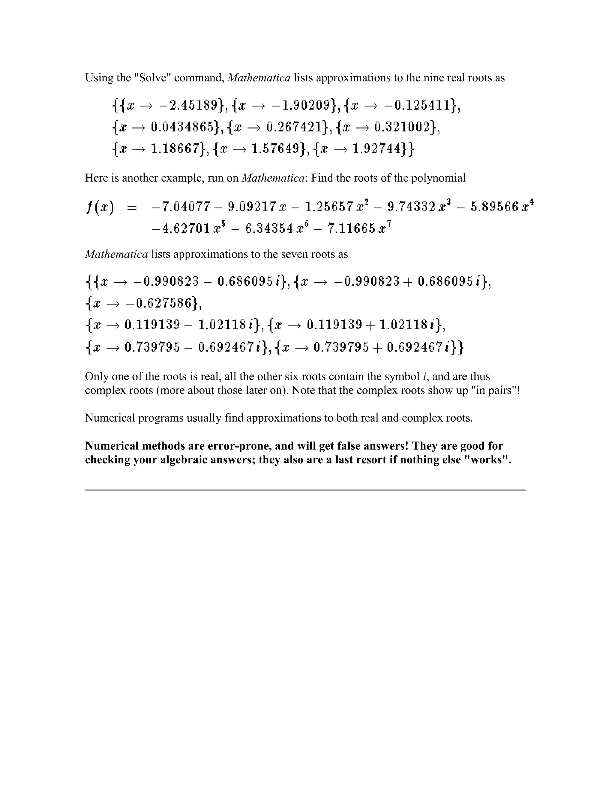 Roots of polynomials | DOCX
