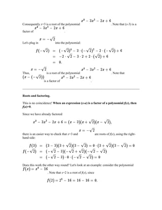 Roots of polynomials | DOCX