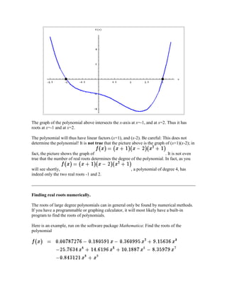 Roots of polynomials | DOCX