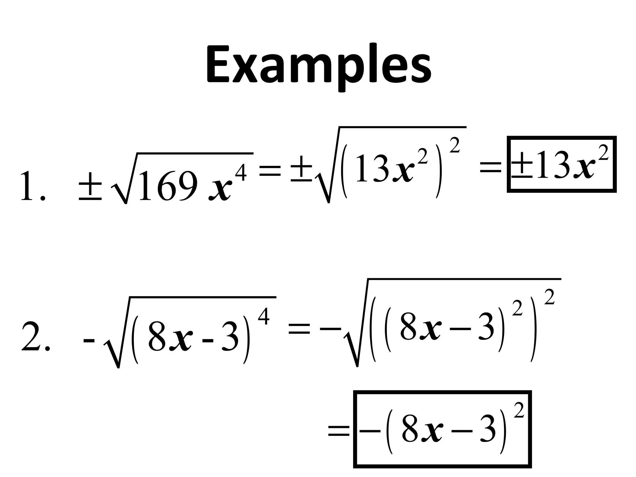Roots of real numbers and radical expressions | PPT