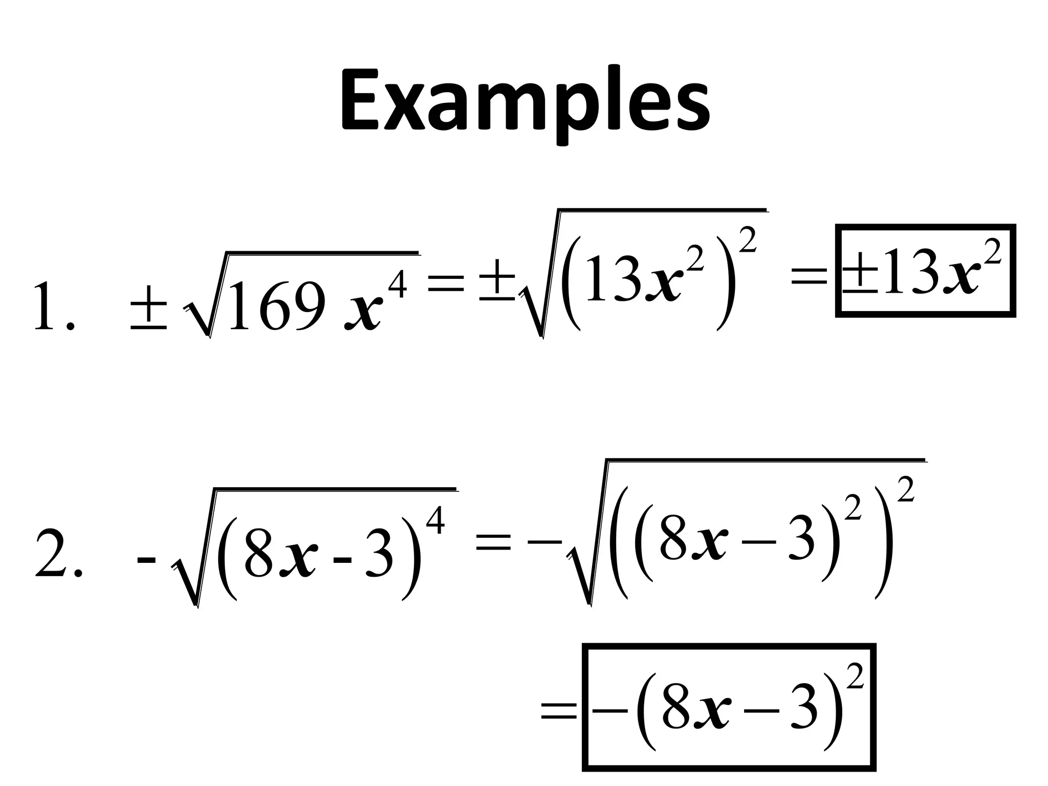 Roots of real numbers and radical expressions | PPT