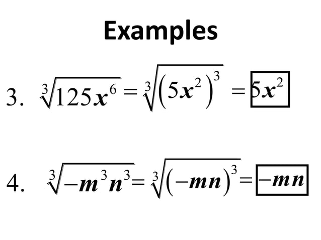 Roots of real numbers and radical expressions | PPT