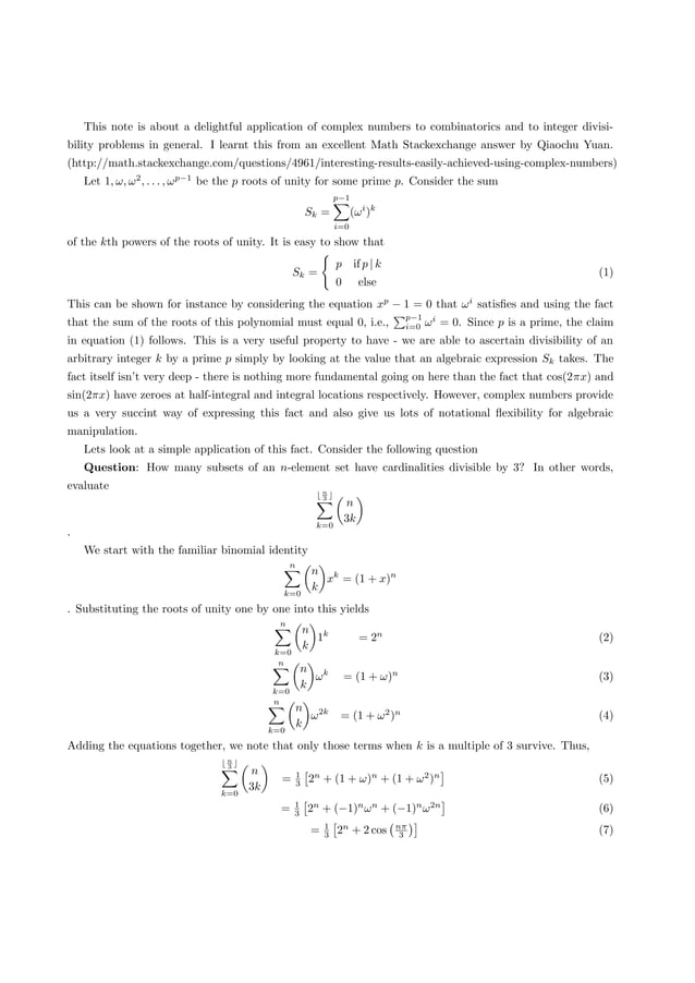 Roots of unity_cool_app | PDF