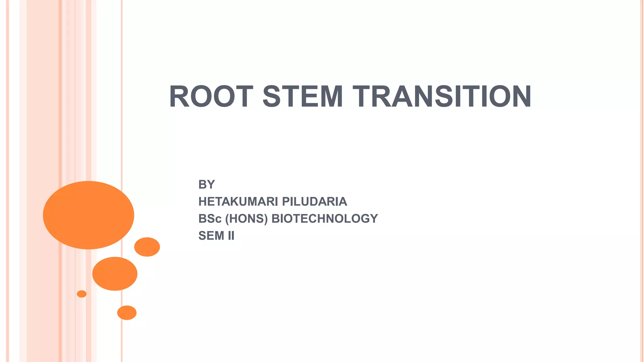 Root stem transition | PPTX