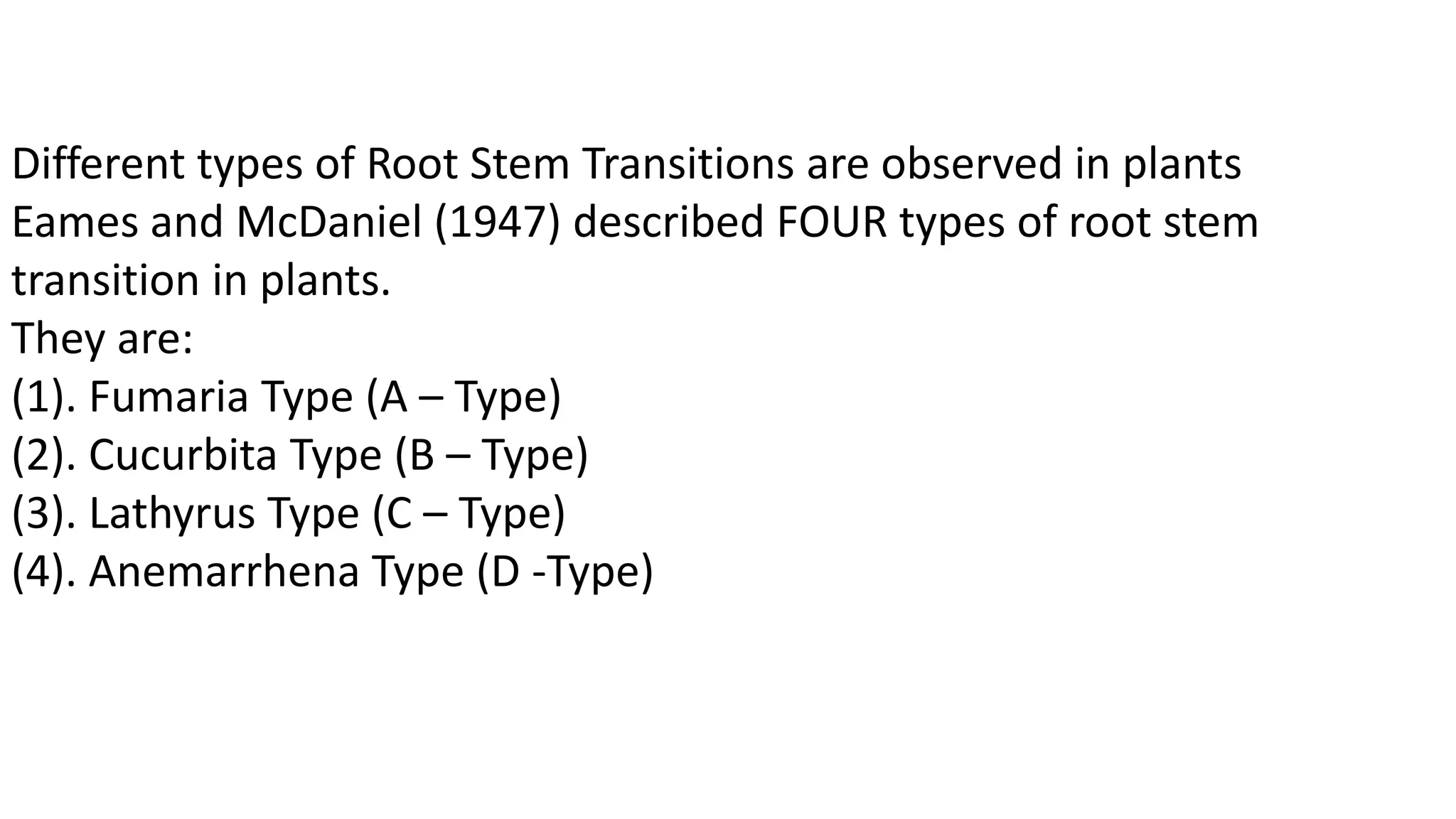 Root stem transition | PPTX