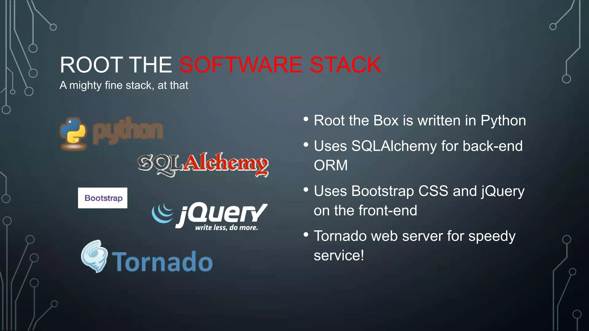 Root the Box - An Open Source Platform for CTF Administration | PPTX