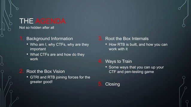 Root The Box An Open Source Platform For Ctf Administration Ppt
