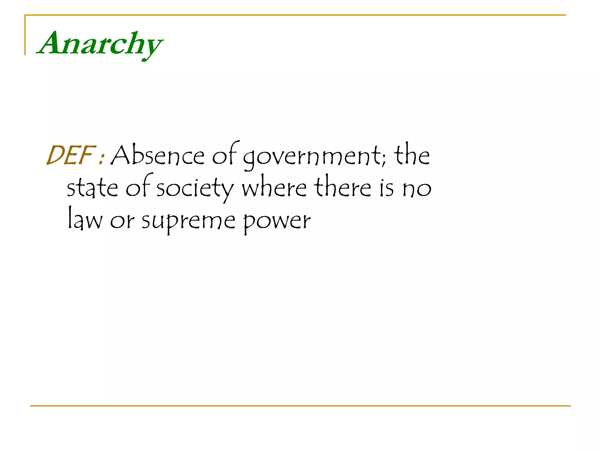 Root Word --> archy | PDF | Politics