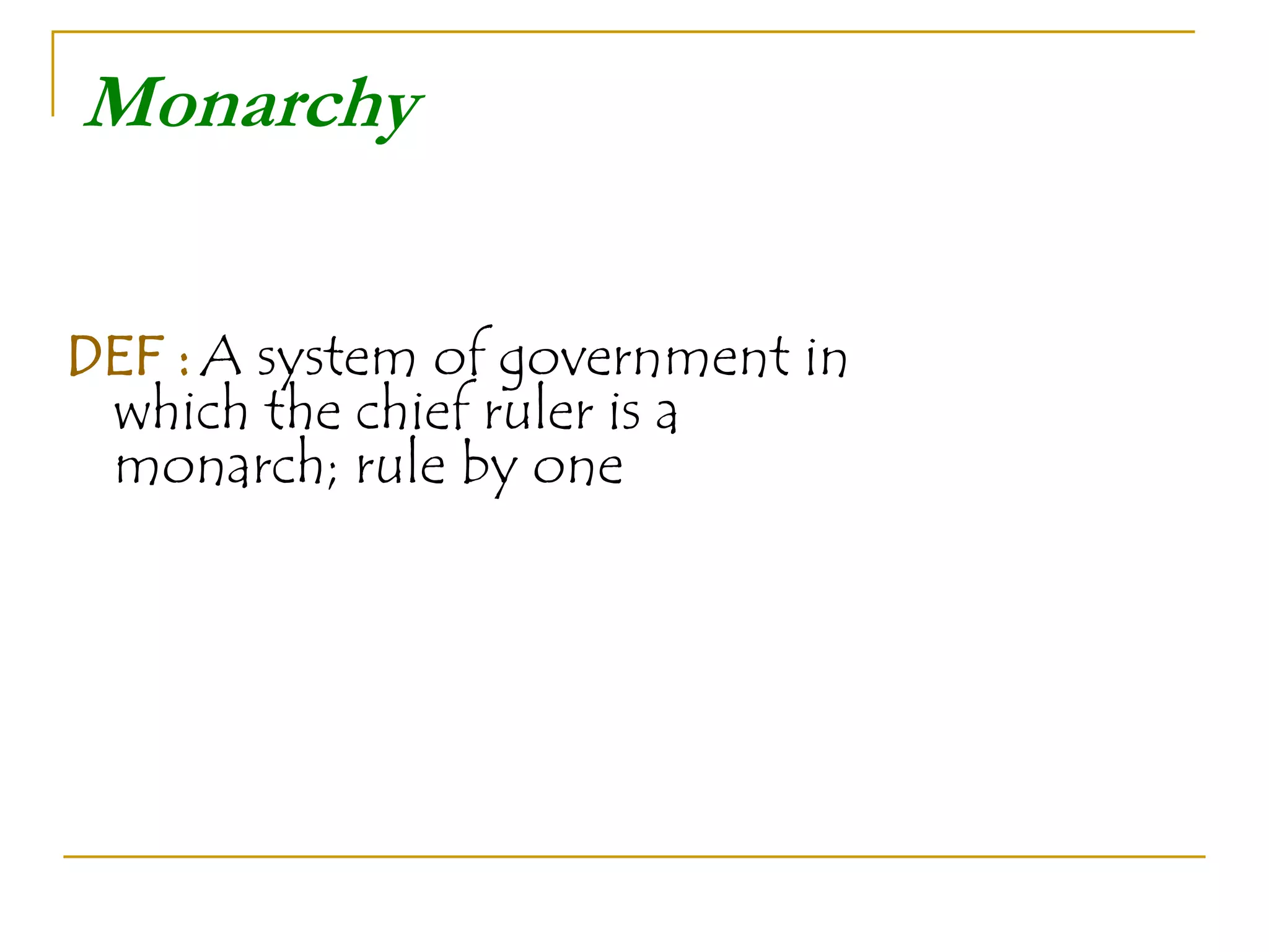 Root Word --> archy | PDF | Politics