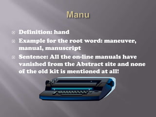 Root word from the neighborhood | PPT