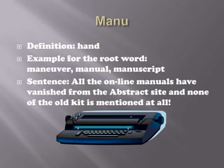 Root word from the neighborhood | PPT