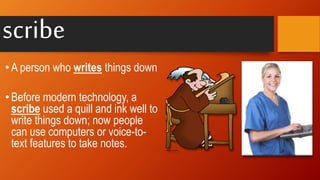 Root word list script | PPT