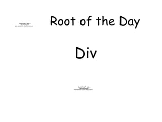 Root word of the day#1 | PPT | Operating Systems | Computer Software ...