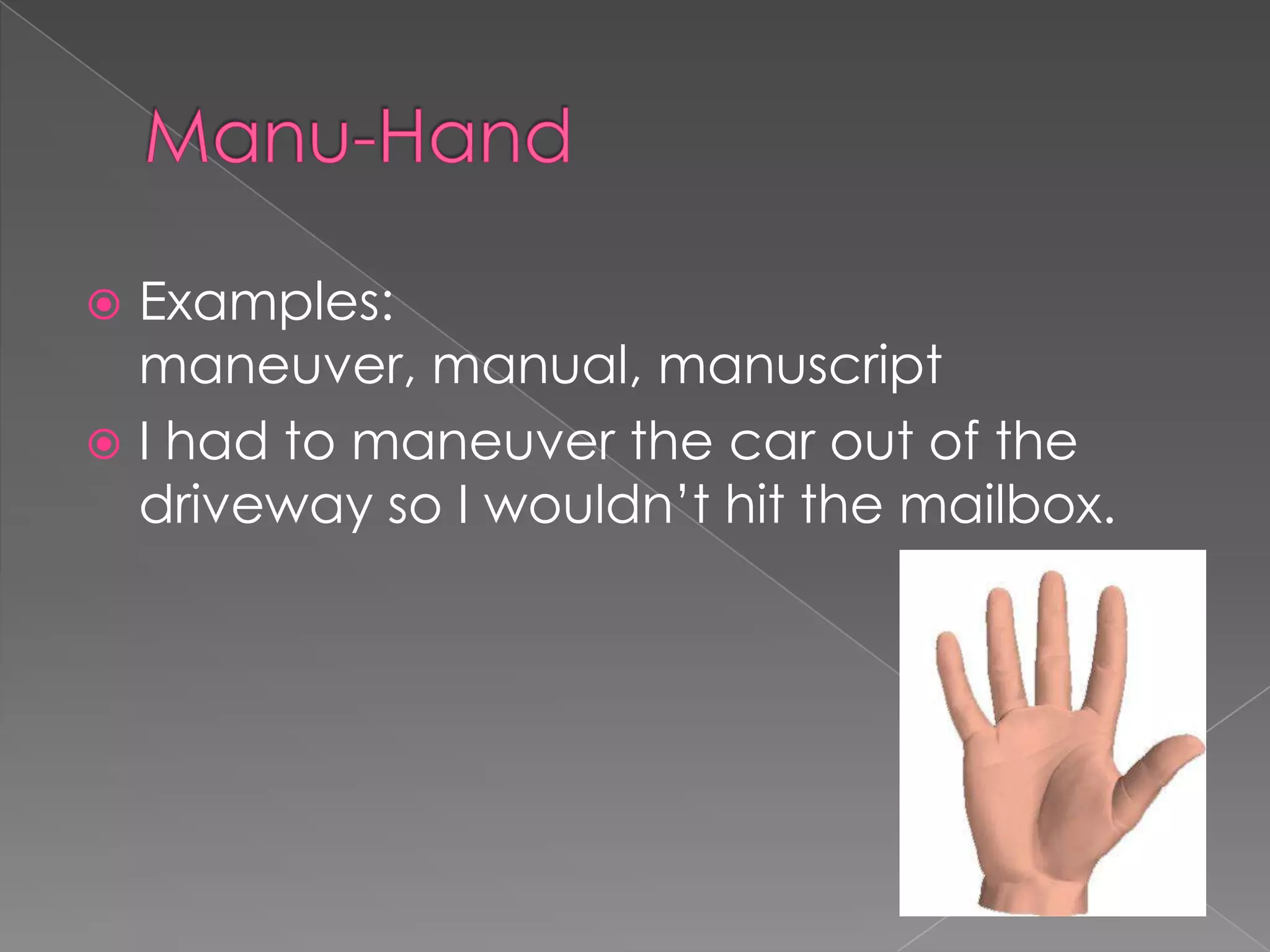 Root words | PPTX | Dental Health | Diseases and Conditions