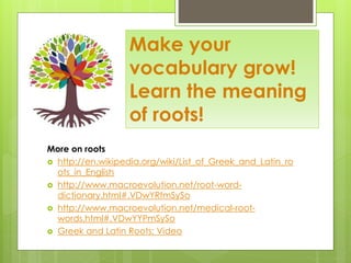Root words | PPTX