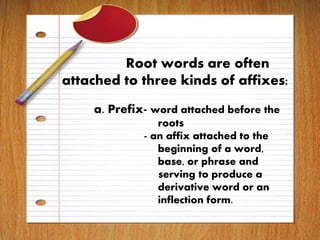 Root words | PPTX
