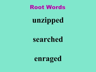 Root words | PPTX