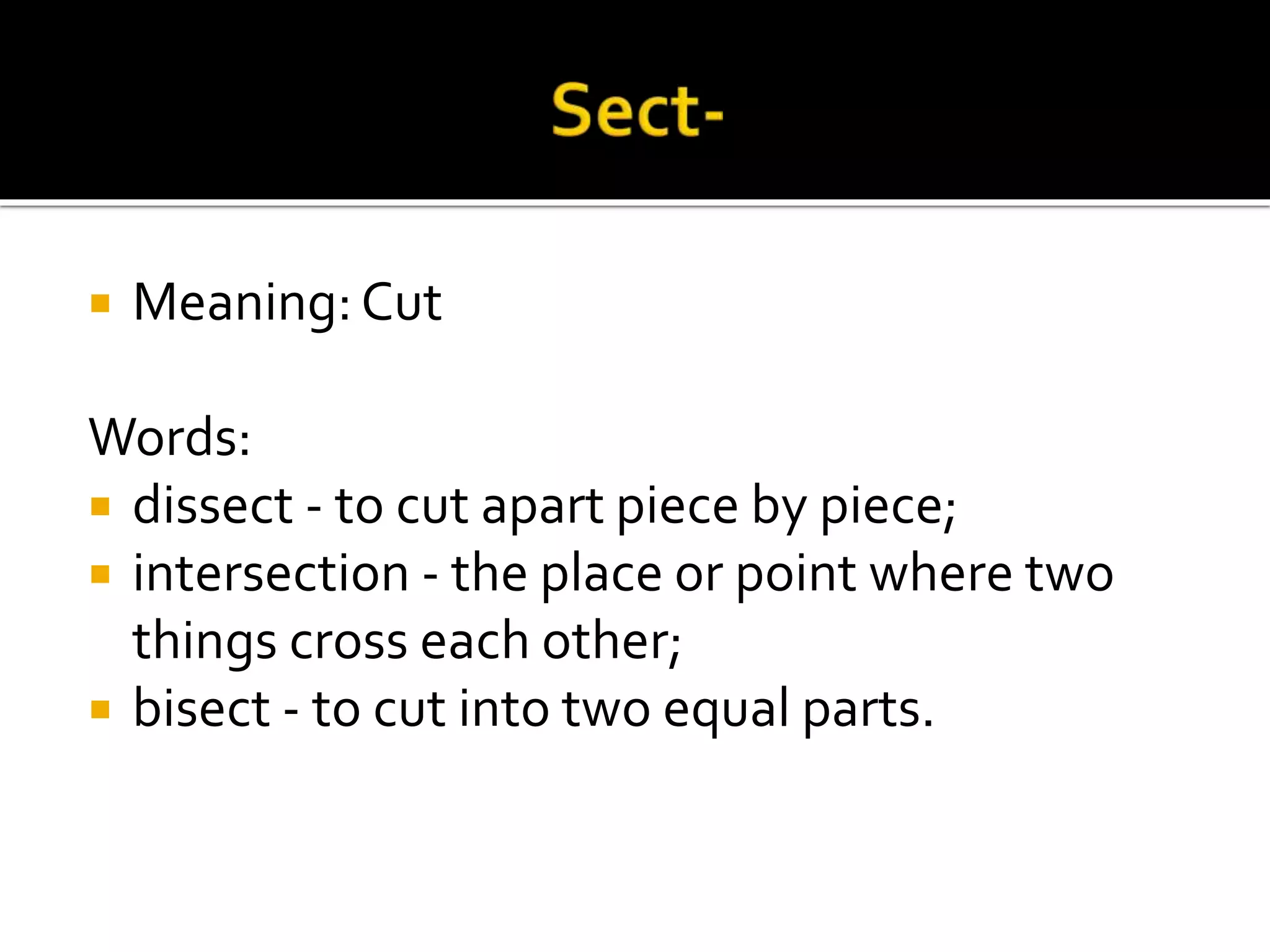 Root words Part 1 | PPTX