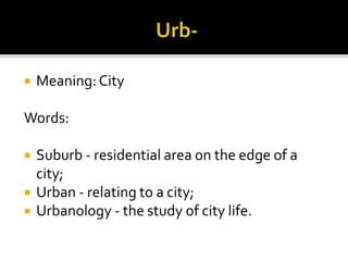Root words Part 1 | PPTX